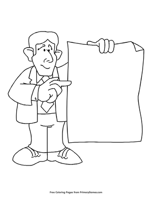 Newspaper Coloring Pages