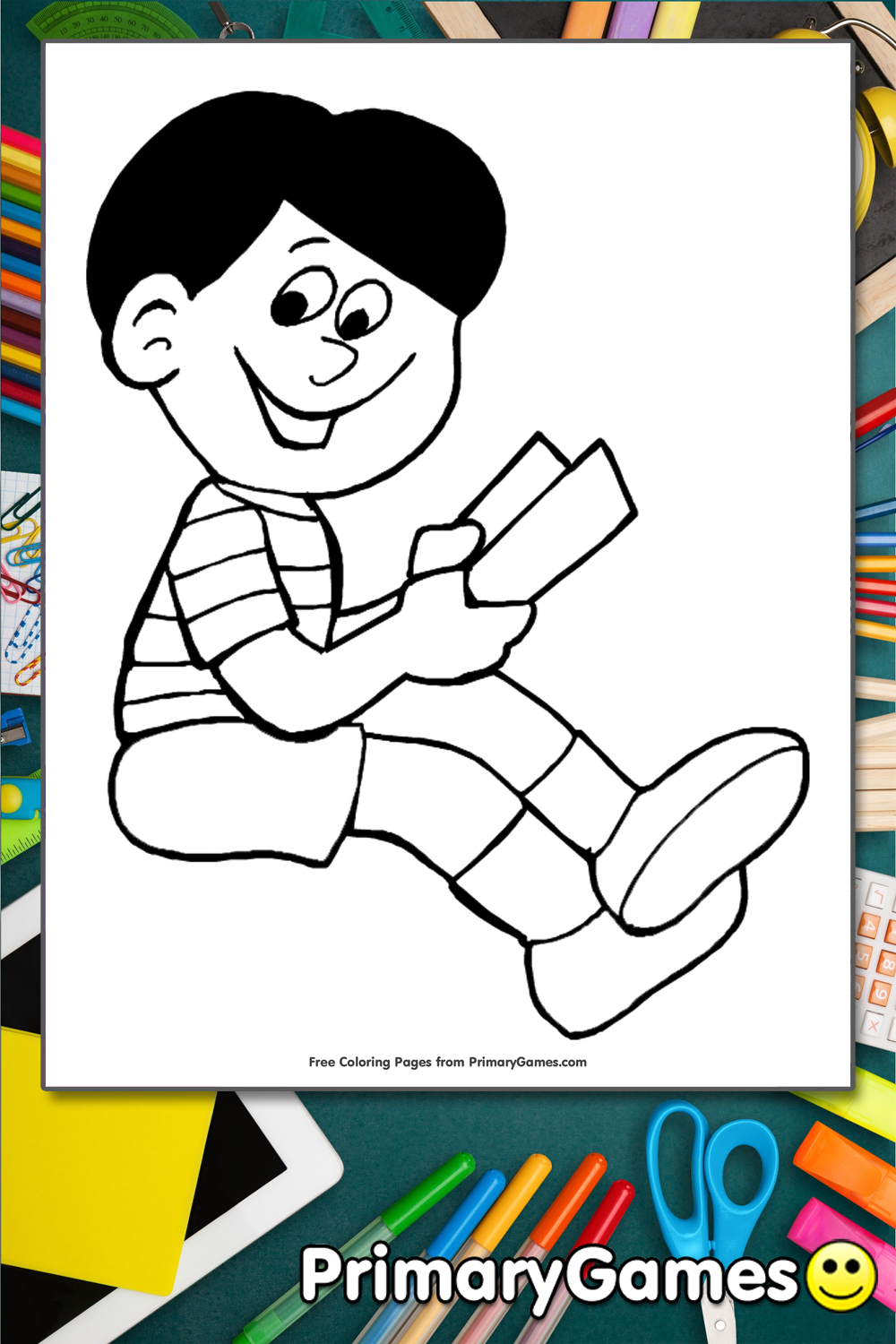 Reading Is Fun Coloring Pages