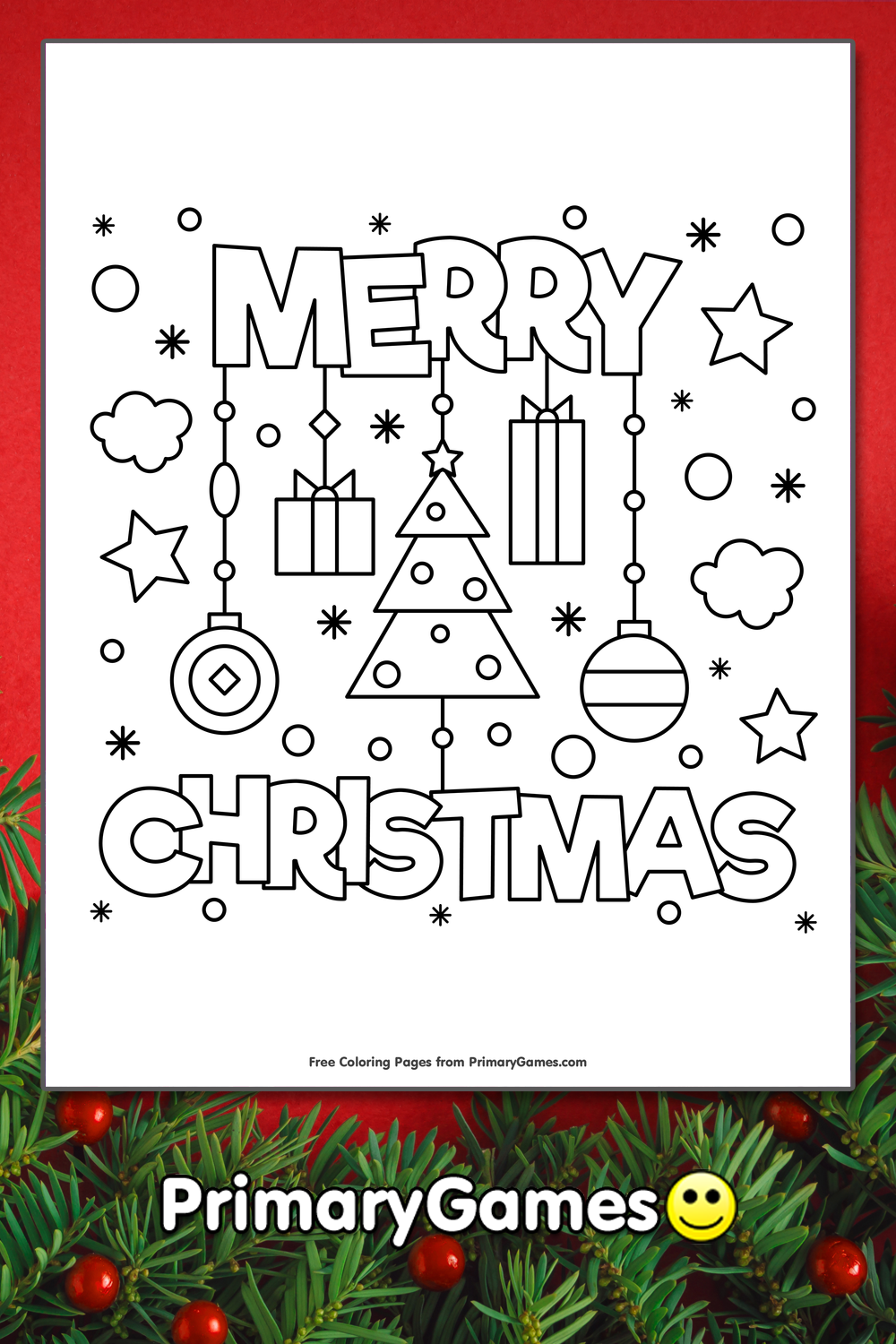 Materials Embellishments Instant Download and Santa Coloring Pages ...