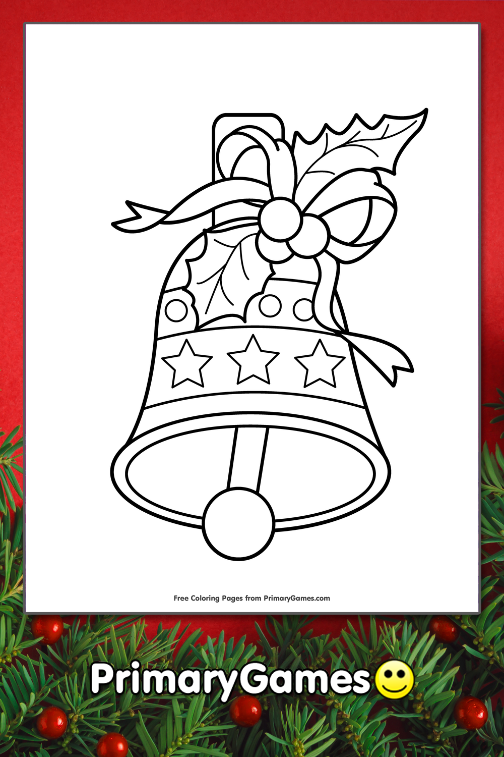 Christmas bell coloring store