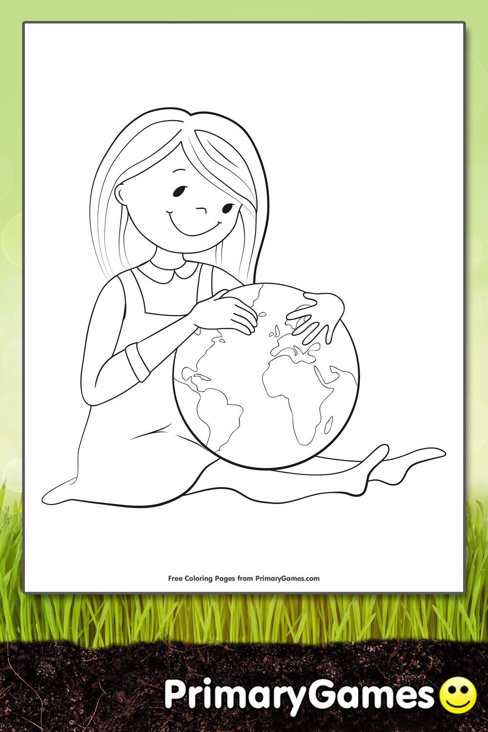 Coloring Pages For Planet Earth Earth With Waves Anti Stress / Zen