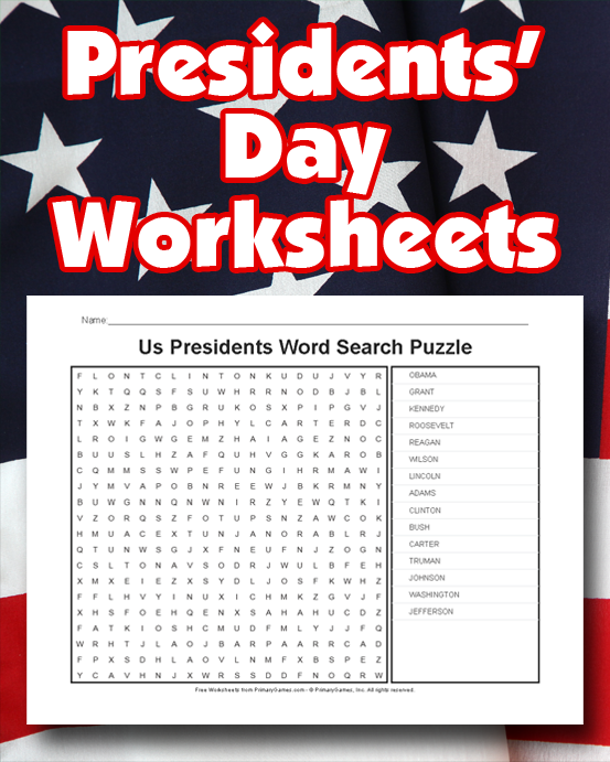 Presidents Day Worksheets Free Online Games At PrimaryGames
