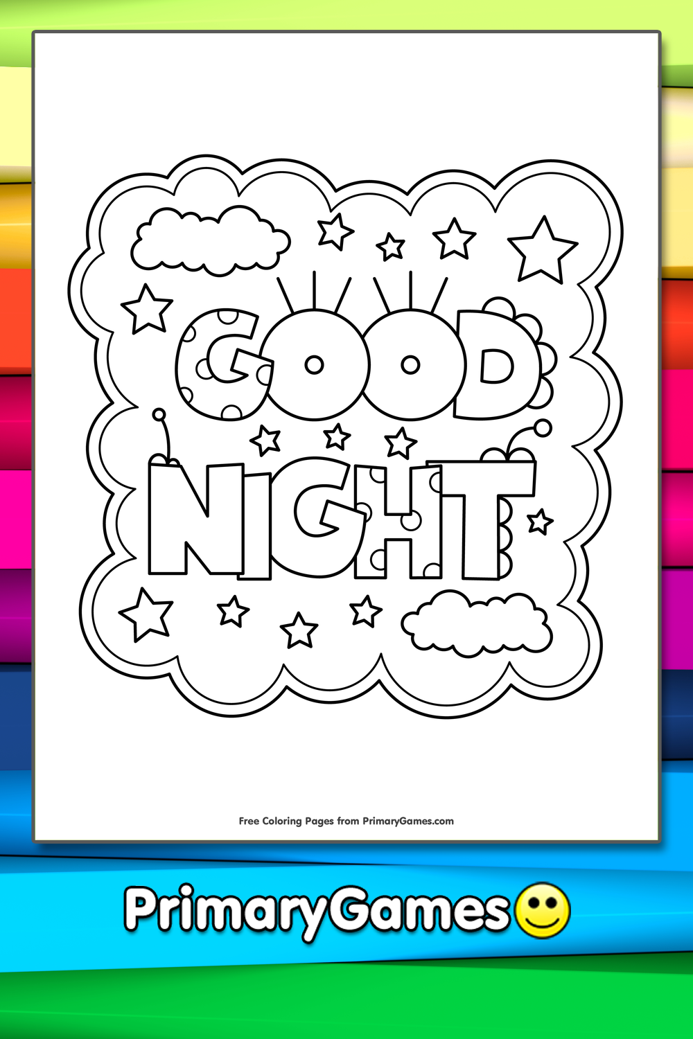 coloring pages morning noon night
